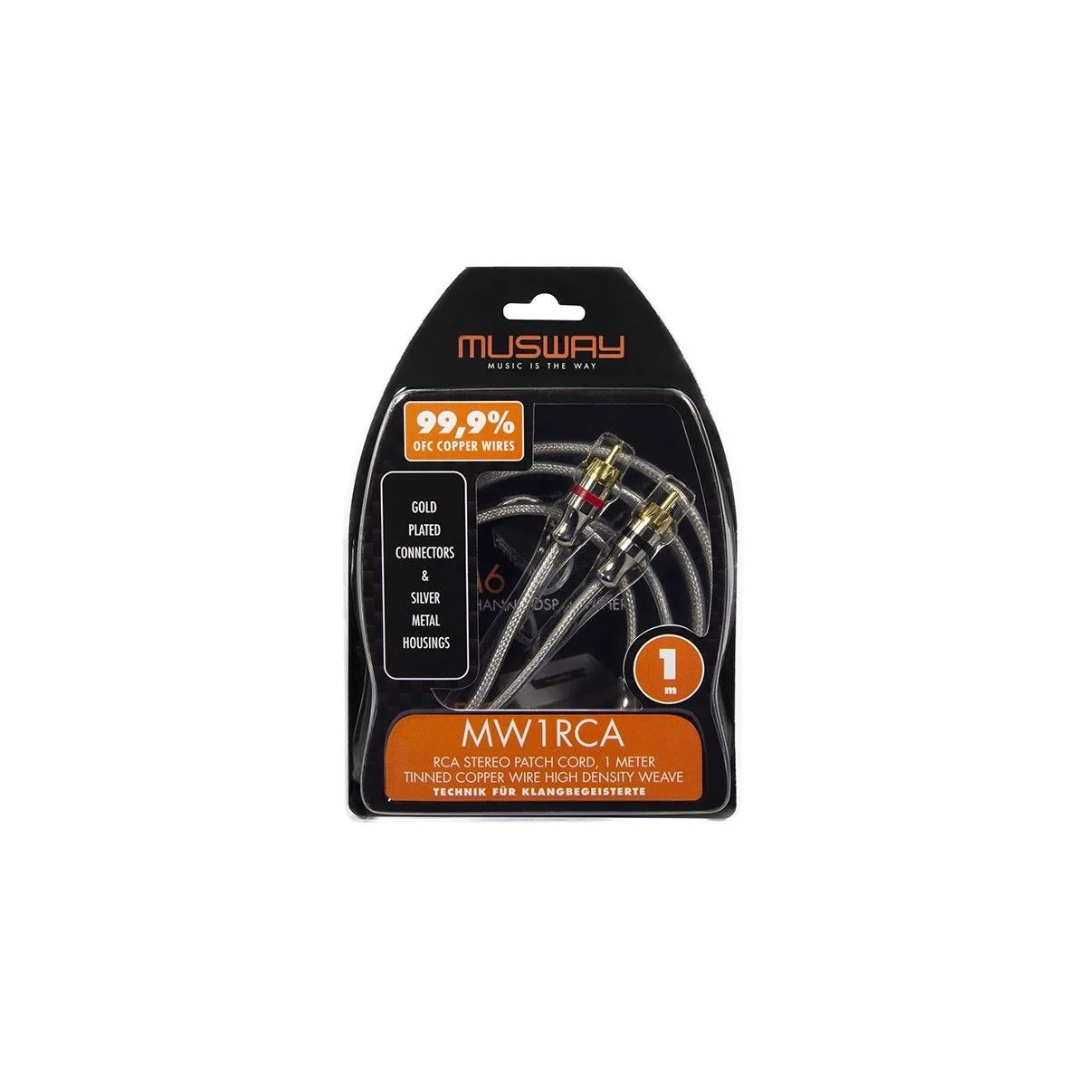 Cable RCA audio 1 metro Musway MW1RCA.